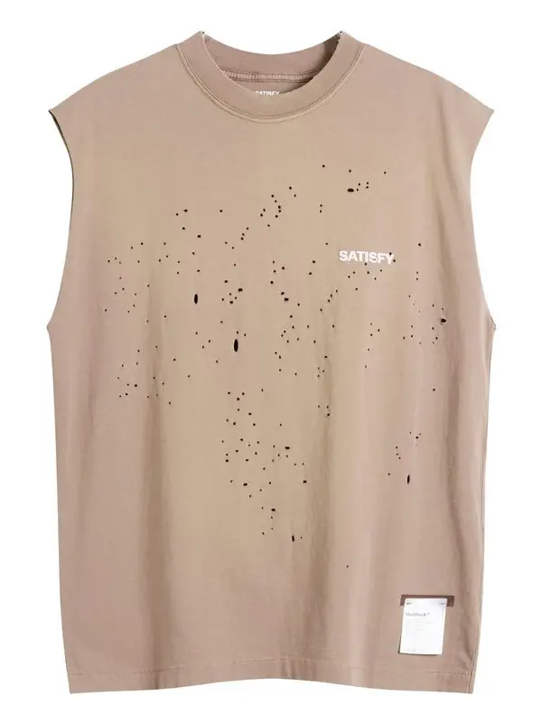 Satisfy Mothtech Muscle Tee - Sunbleached Falcon