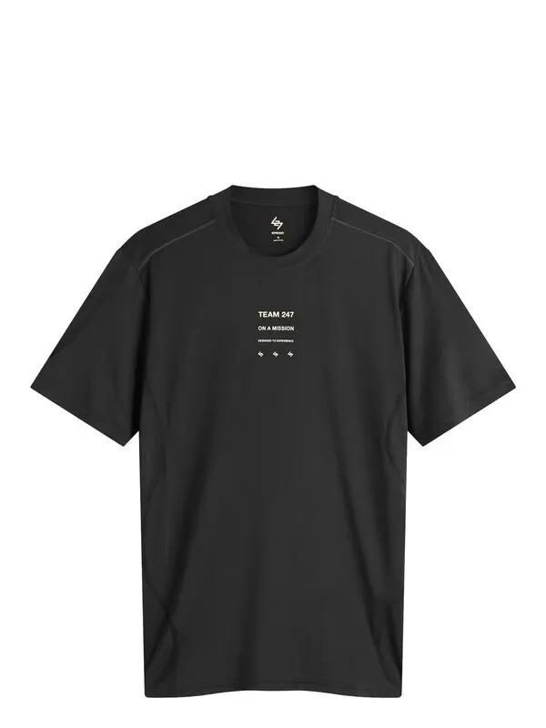 REPRESENT 247 Short Sleeve Runner T-shirt - Black