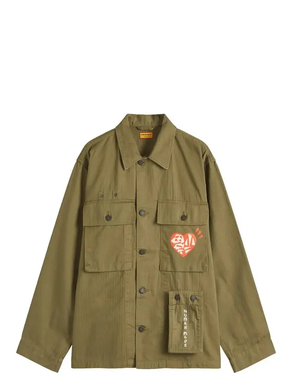 HUMAN MADE Military Over Shirt - Olive