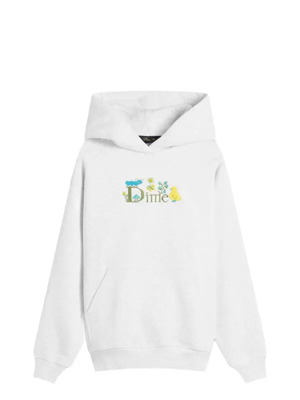 DIME Classic Cross Stitch Hoodie - Ash