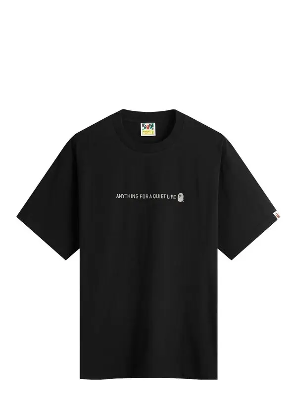 A BATHING APE Reflector Industrial Logo Tee - Black