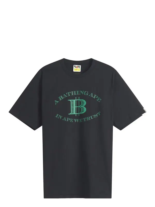 A BATHING APE Money B Logo Tee - Black