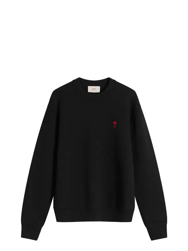 AMI Paris De Coeur Sweatshirt - Black