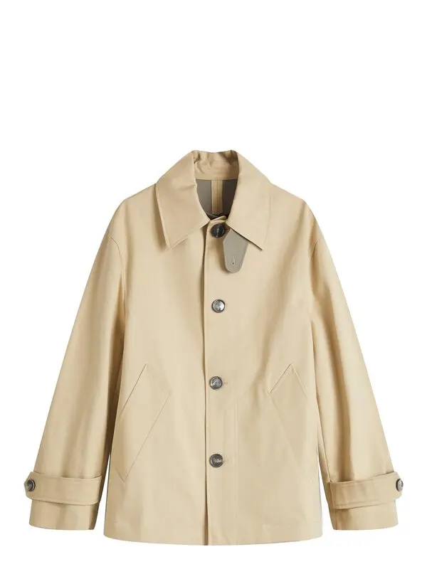 AMI Paris Button Cotton Jacket - Ginger/ash