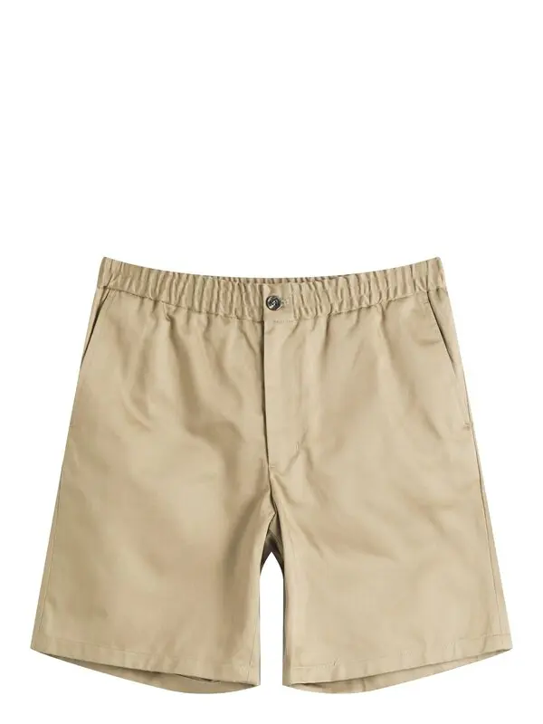 AMI Paris Elasticated Waist Cotton Shorts - Laurel