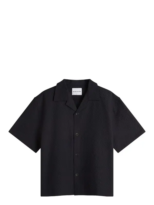 MKI MIYUKI ZOKU Seersucker Vacation Shirt - Black