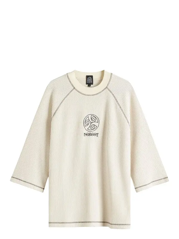 HERESY Tri-spiral T-shirt - Ecru