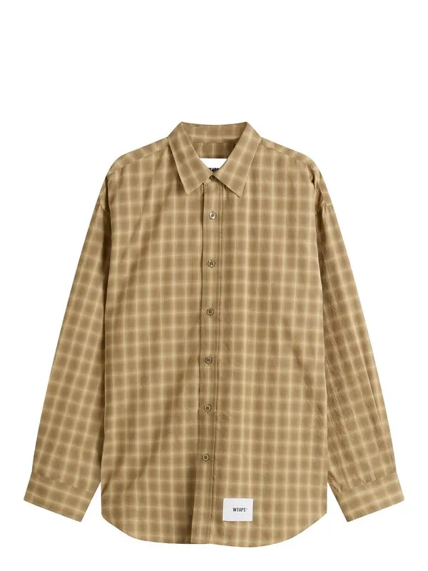 WTAPS Txt 01 Long Sleeve Shirt - Brown