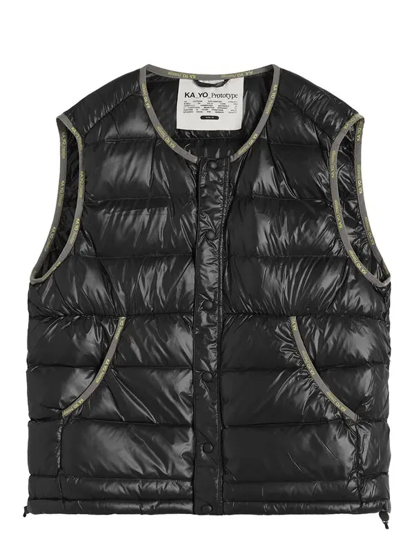 KA_YO_PROTOTYPE Lightweight Down Vest - Black
