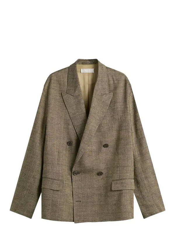 Our Legacy Soft Weave Halt Blazer - Deep Husk