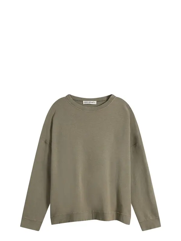 Our Legacy Worn Slack Sweatshirt - Olive