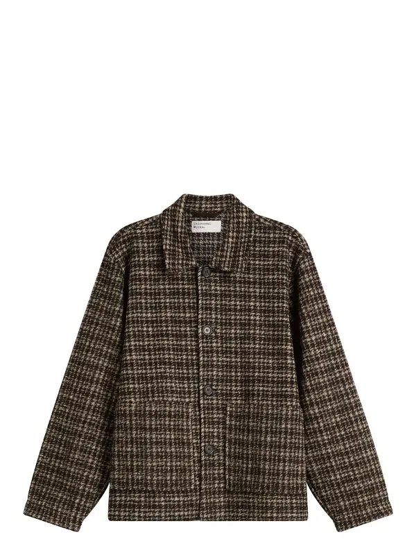 Universal Works Jacquard Knit Rams Jacket - Brown
