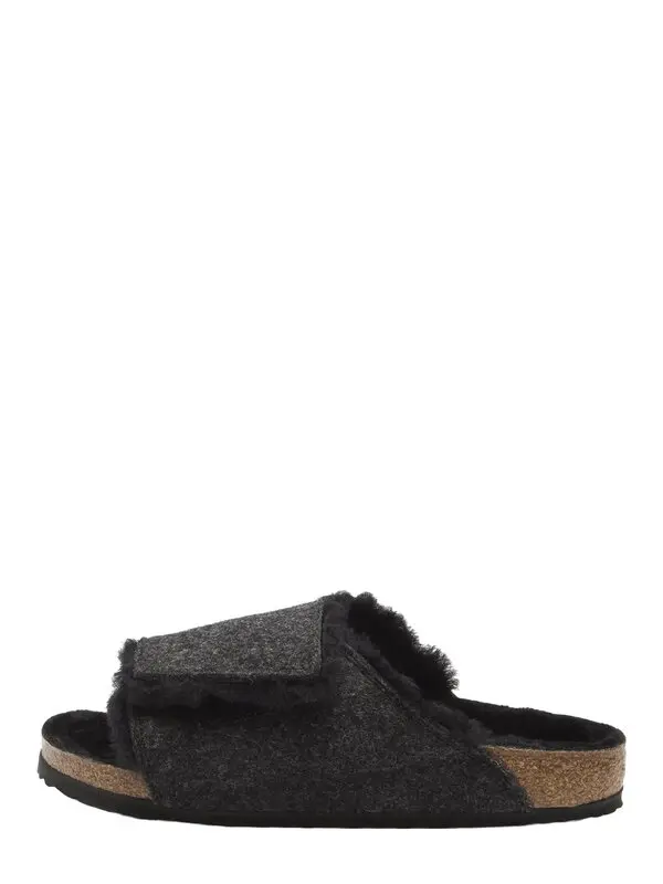 BIRKENSTOCK Solana Felt Shearling - Anthracite