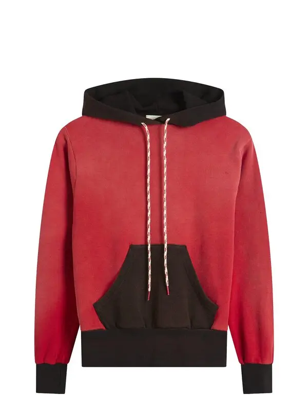 Aries Sunbleached Premium Temple Baby Fit Sports Hoodie - Red