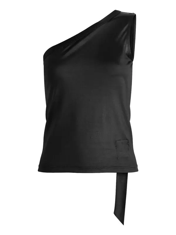 Rick Owens Sleeveless Coated Ziggy T-shirt - Black