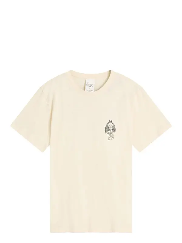 Nudie Jeans Roy The Bat T-shirt - Ecru