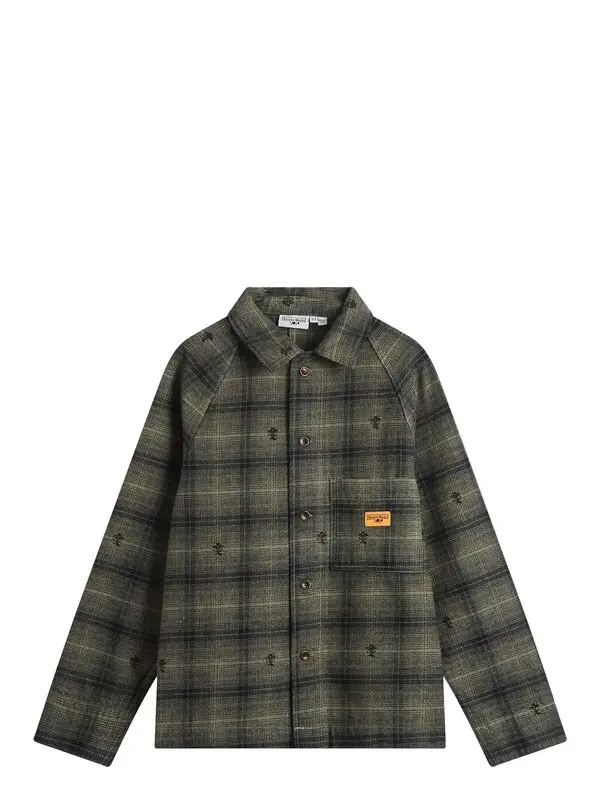 SERVICE WORKS Thistle Plaid Foh Jacket - Olive