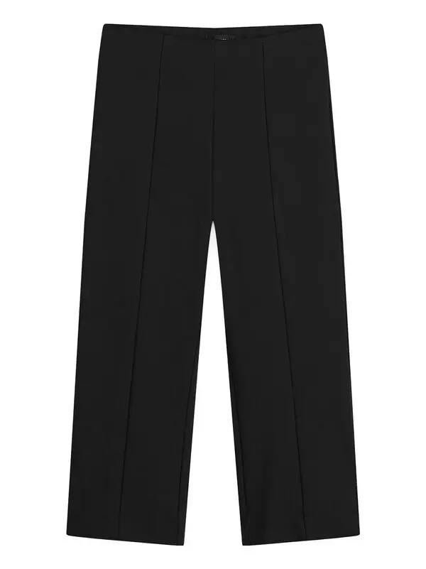 Good American Soft Stretch Ponte Pull On Capris - Black