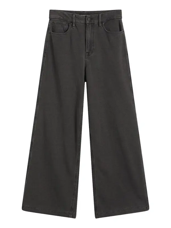 Good American Jeanius Crop Good Skate Sweatpants - Black