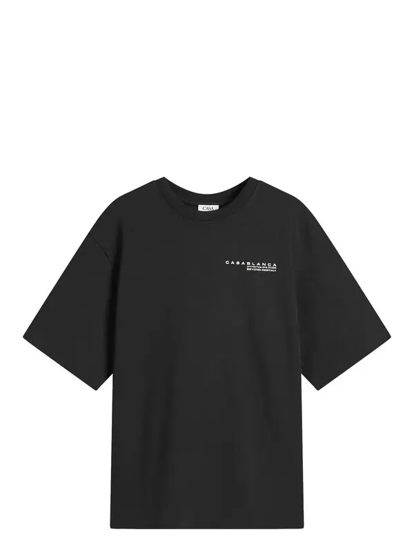 Casablanca Glitch Orchid Oversized T-shirt - Black