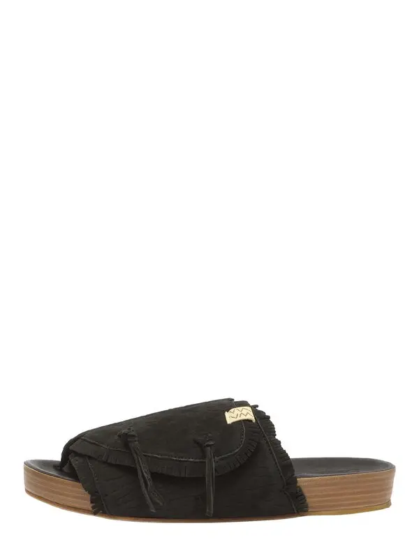 Visvim Christo Shaman Folk Sandal - Black