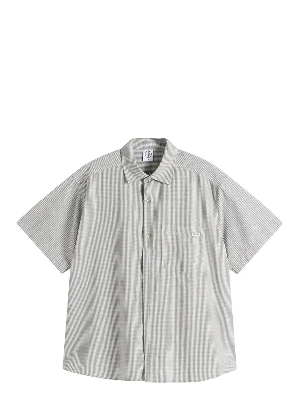POLAR SKATE CO. Mitch Short Sleeve Shirt - Blue Check