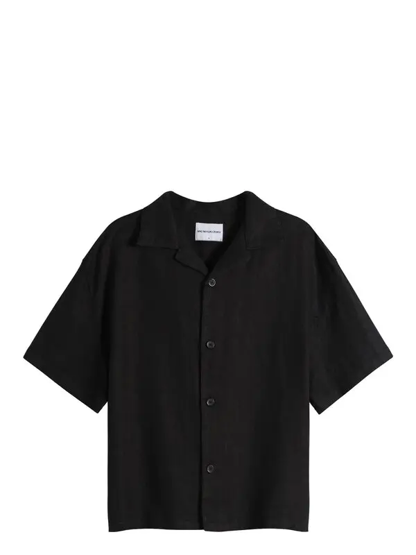 MKI MIYUKI ZOKU Linen Vacation Shirt - Black