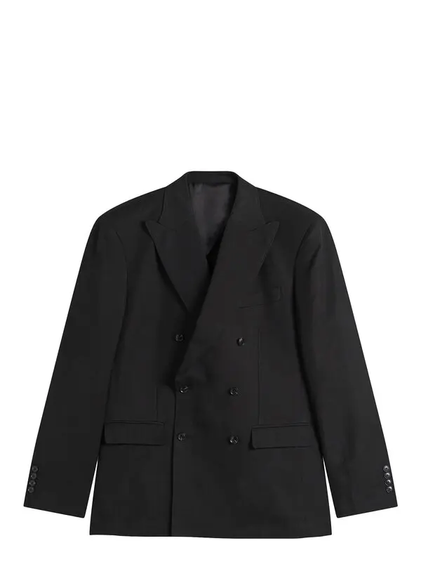 MKI MIYUKI ZOKU Double Breasted Suit Jacket - Black