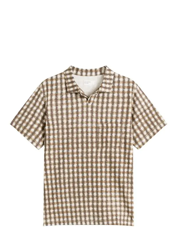 Universal Works Sound Wave Vacation Polo - Brown