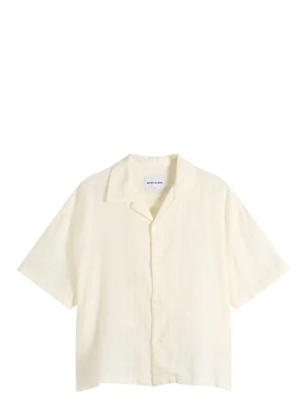 MKI MIYUKI ZOKU Loose Weave Check Vacation Shirt - Bone