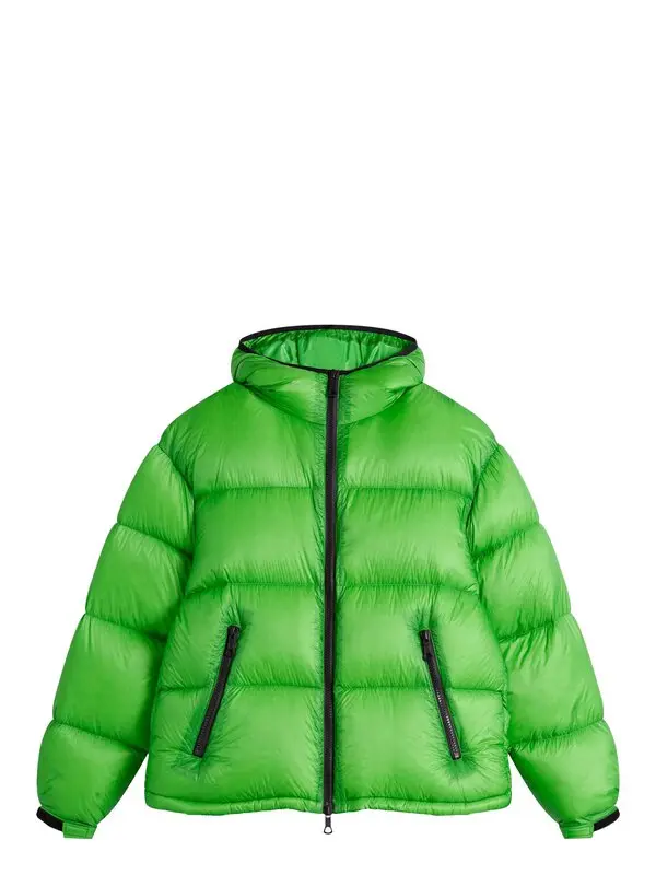 MKI MIYUKI ZOKU Translucent Hooded Bubble Jacket Presented End - Emerald