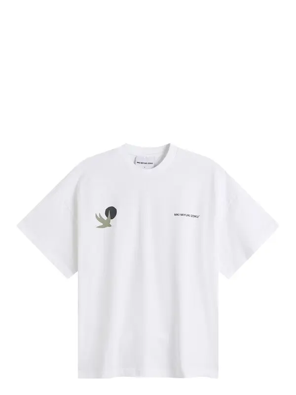 MKI MIYUKI ZOKU Presented End. Swallow T-shirt - White