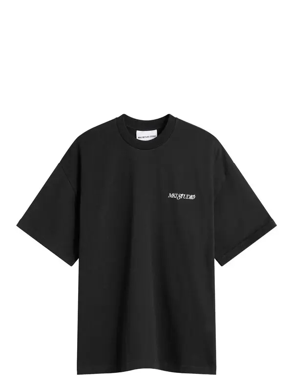 MKI MIYUKI ZOKU Script T-shirt - Black