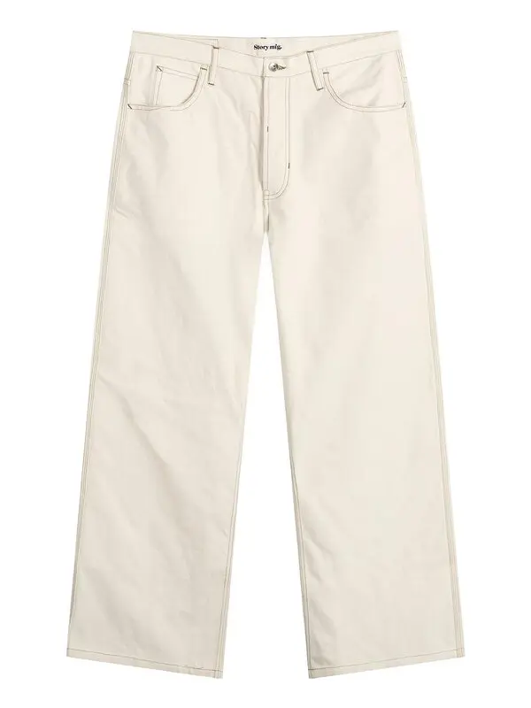 STORY MFG. Hand Applique Poetry Pants - Rainbow Patchwork