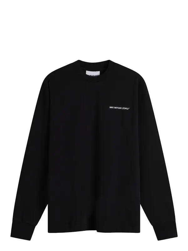 MKI MIYUKI ZOKU Uniform Long Sleeve T-shirt - Black