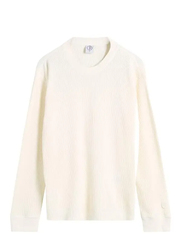 POLAR SKATE CO. Dylan Long Sleeve Waffle T-shirt - Ivory