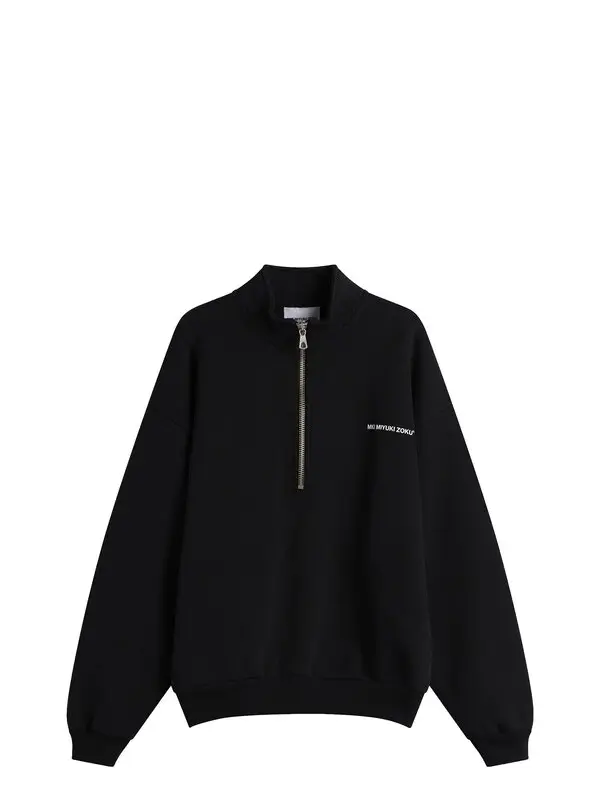 MKI MIYUKI ZOKU Uniform Quarter Zip - Black