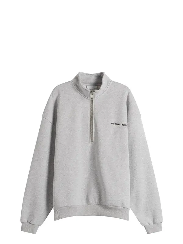 MKI MIYUKI ZOKU Uniform Quarter Zip - Grey