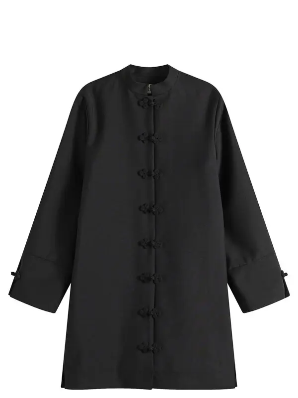RÓHE Pankou Closure Mini Dress - Black