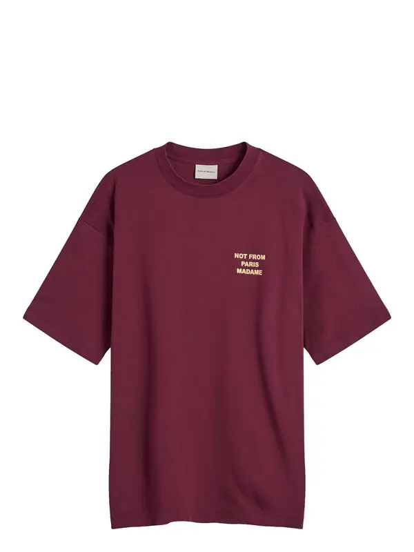 Drole De Monsieur Slogan T-shirt - Wine