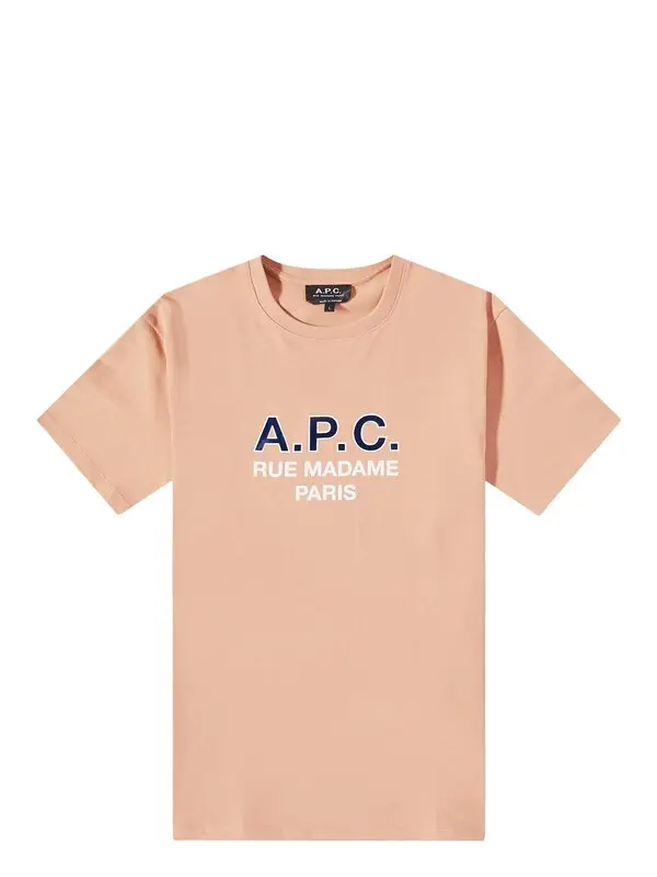 A.p.c. Madame Logo T-shirt - Rose