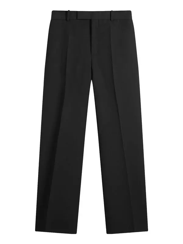 JIL SANDER Relaxed Fit Tailored Trousers - Black