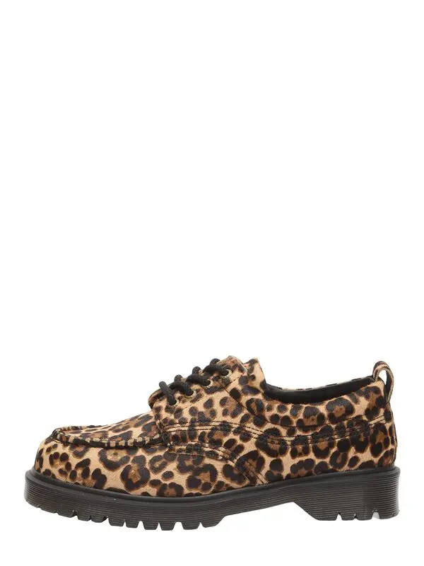 Dr. Martens Lowell Leopard Print Moc Toe Shoe - Multi