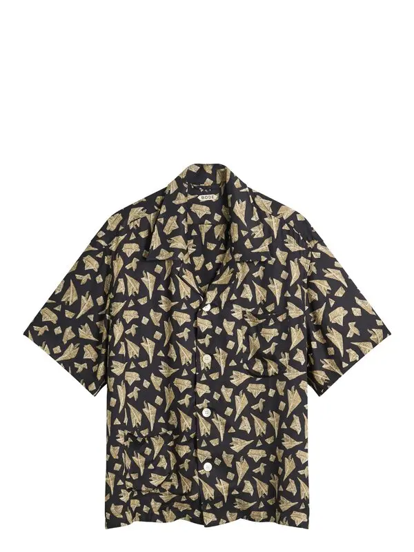 BODE Paper Hat Short Sleeve Shirt - Black