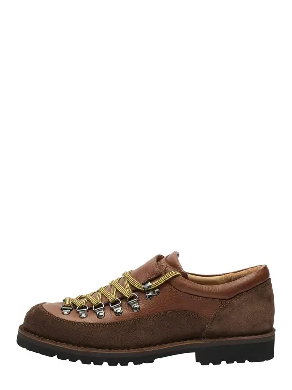 FRACAP Ma187 Commando Sole Low Hiking Shoe Presented End - Brown
