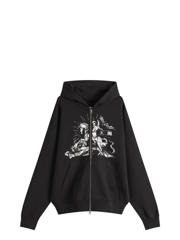END. Soho Zip Hoodie - Black