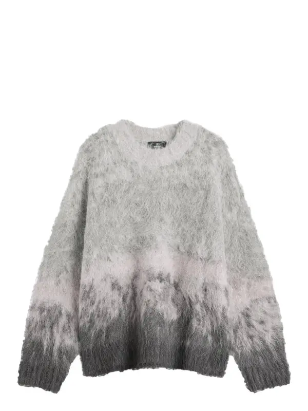 REPRESENT Ombre Knit Sweater - Light Grey