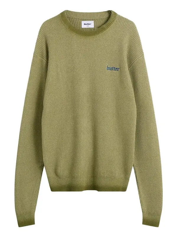 BUTTER GOODS Fade Knit Sweater - Algae