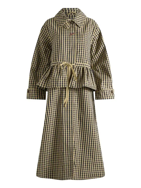 DAMSON MADDER Myrtle Trench Coat - Navy