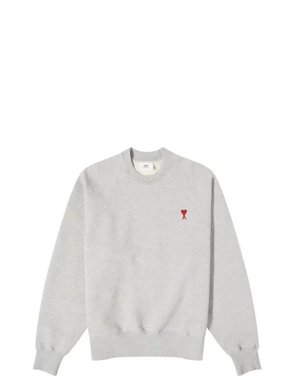 AMI Paris Small Adc Crew Sweat - Grey